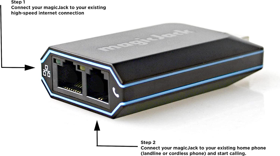 MagicJack, New 2023 VOIP Phone Adapter, Portable Home and On-The-Go ...
