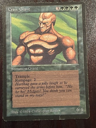 Craw Giant MtG Magic the Gathering +bonus 12 Legends Cards (Flash ...