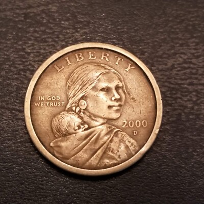 UNITED STATE OF AMERICA 2000D ONE DOLLAR "GOLDEN" SACAGAWEA LIBERTY ...
