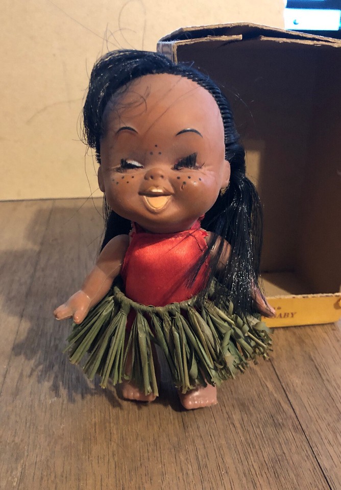 vtg Hawaiian HULA Baby GIRL Doll Lanakila Crafts Honolulu Box aloha | eBay