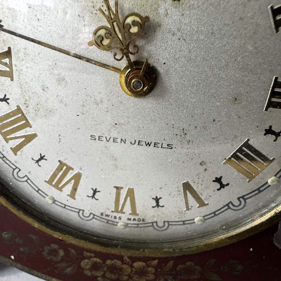 Vintage Semca Alarm Clock, Swiss Made, 7 Jewels, Not Working For Parts ...