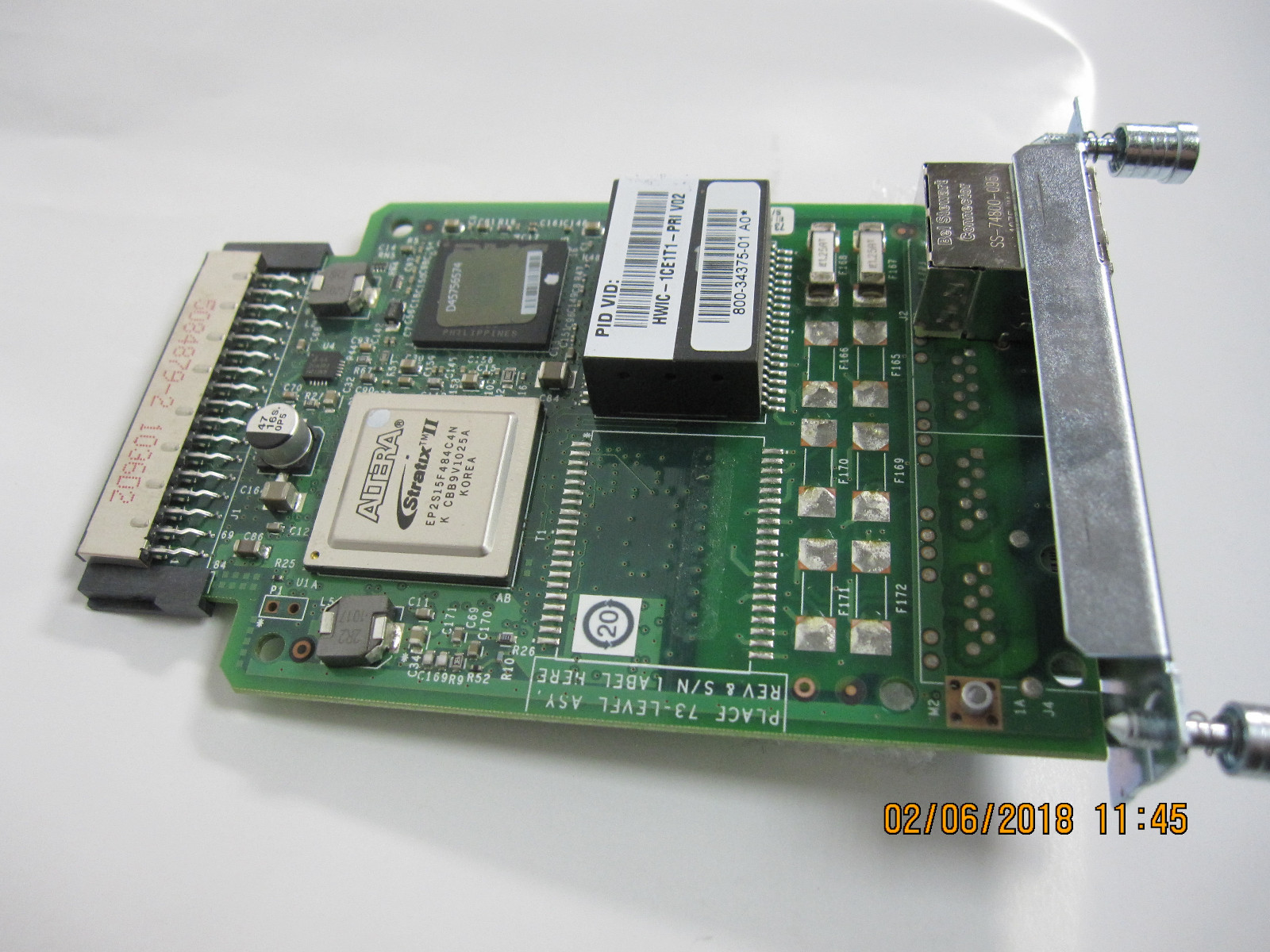 Cisco HWIC-1CE1T1-PRI= High-Speed WAN Interface Card Channelized T1/E1 ...