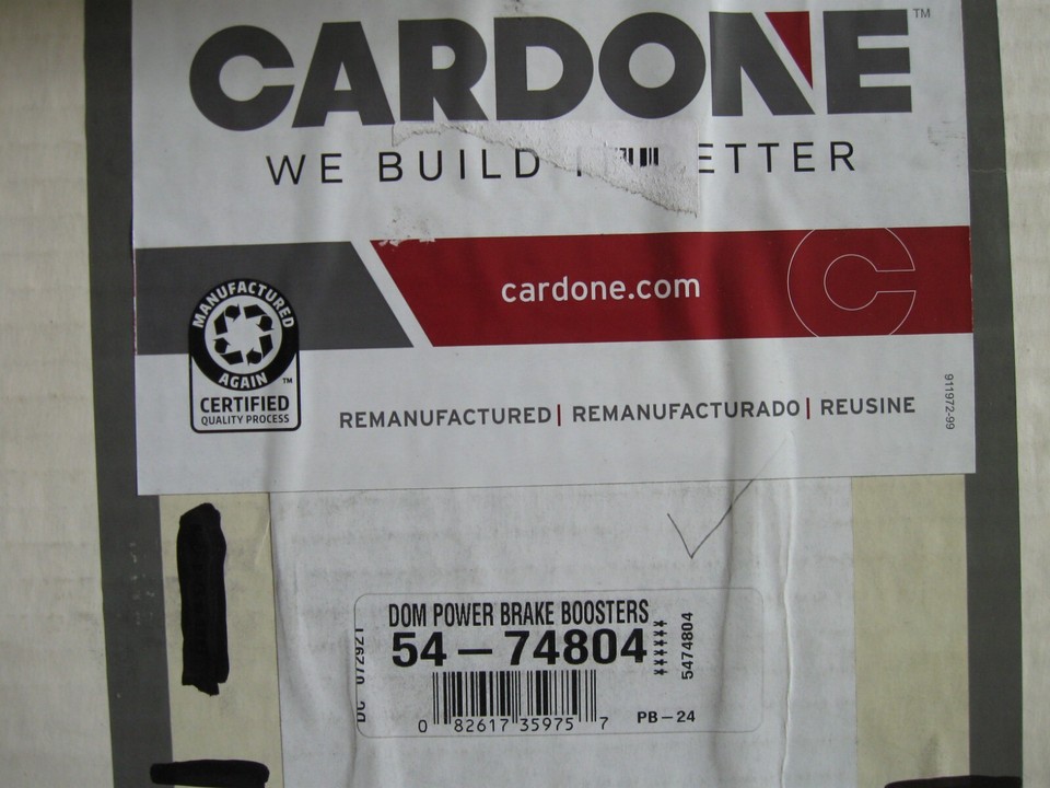 A-1 Cardone 54-74804 Power Brake Booster for Select 94-99 GM Models ...