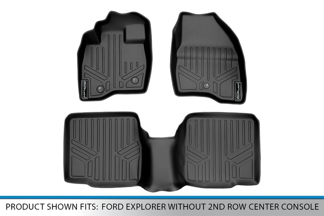 MAXFLOORMAT All Weather Custom Floor Mats Liner 2 Row Set for Explorer ...