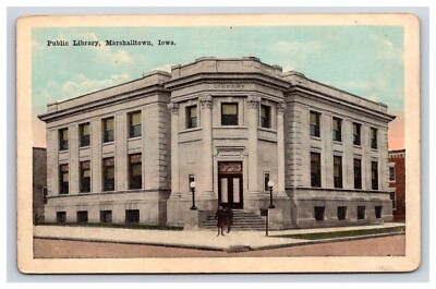 Postcard: IA Public Library, Marshalltown, Iowa - Unposted | eBay