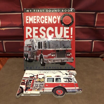 Lot Of 2 Fire Engine Board Book Emergency Rescue My First Sound Book ...