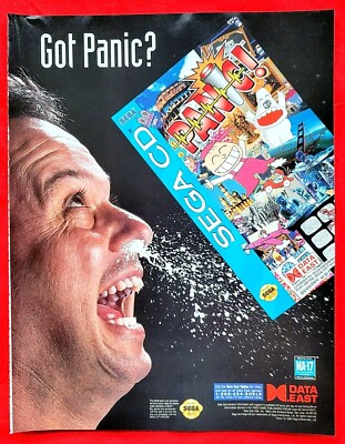 RARE! 1994 PANIC Sega CD Video Game Official Promo PRINT AD | eBay