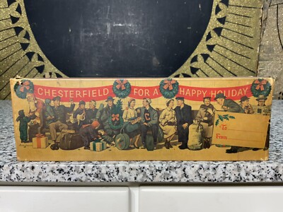 RARE Chesterfield Cigarette Carton Box Mid Century Stevan Dohanos Bus ...