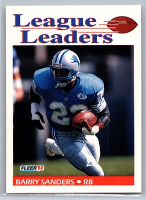 1992 Fleer #457 Barry Sanders | eBay