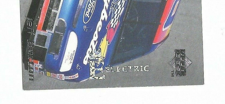 1995 Upper Deck Electric Jeff Burton Car #274 Racing Trading Card ...