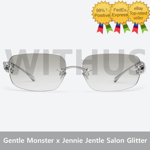 Gentle Monster x Jennie Jentle Salon Glitter 02 Silver Metal Brown ...