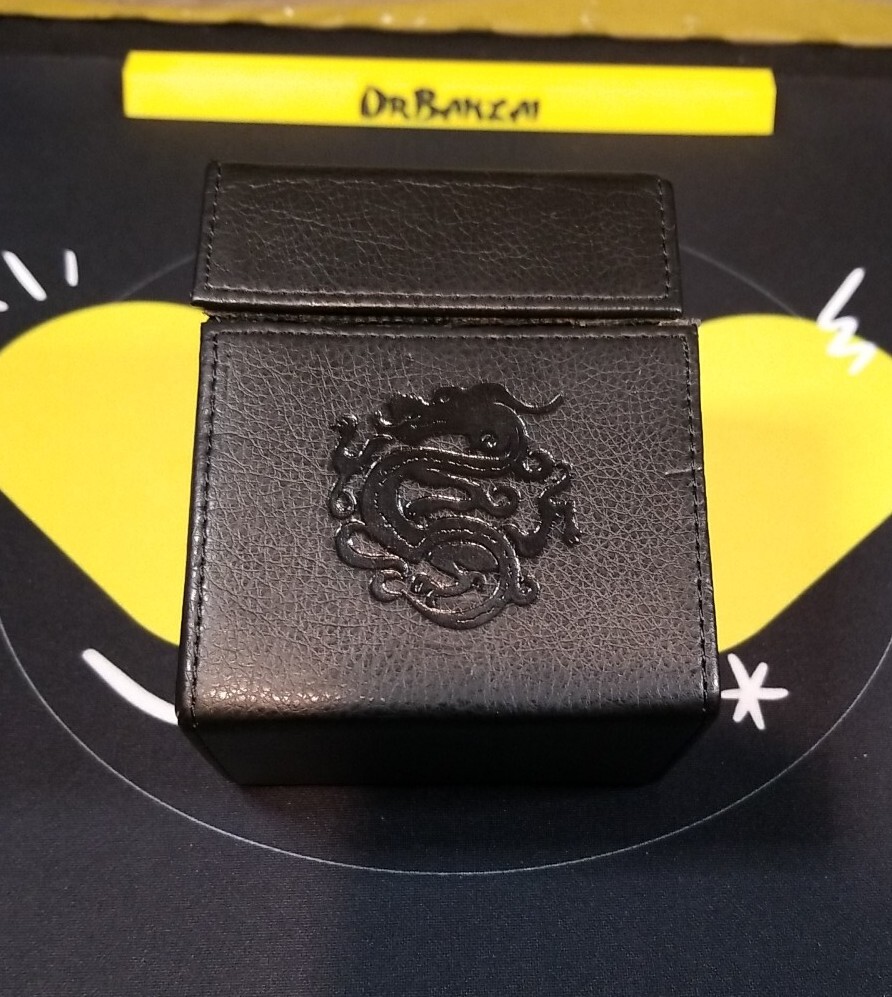 Classic TCG Mechanical Deck Box Leather CCG MTG FAB YGO - Rare! | eBay