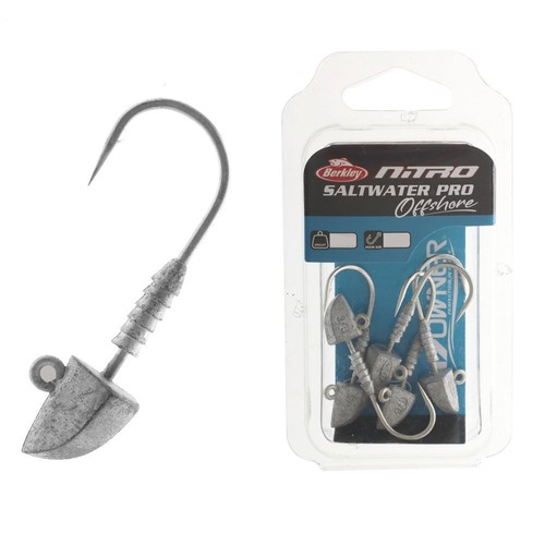 Berkley Nitro Saltwater Pro Offshore Jig Heads 3/8oz 5/0 Qty 4 ...