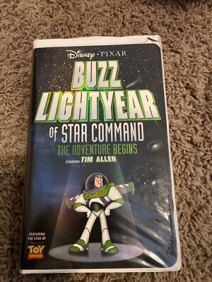 Buzz Lightyear of Star Command: The Adventure Begins Clam Shell VTG VHS ...