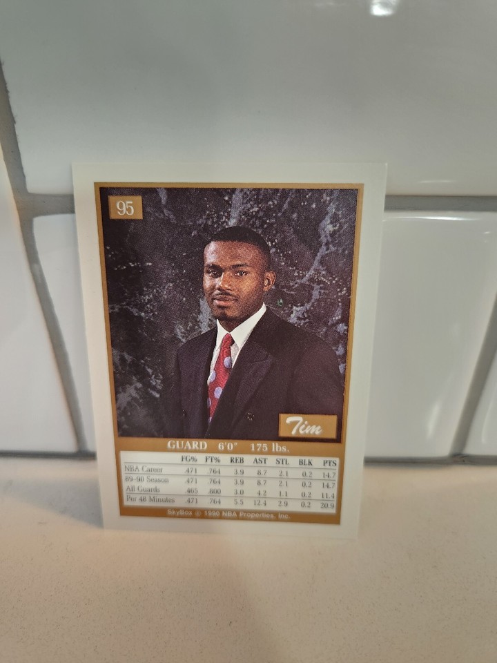 Tim Hardaway Basketball Card 1990-91 Skybox #95 Rookie Card RC | eBay