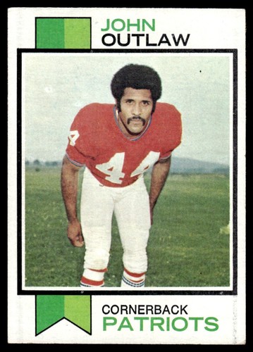 1973 Topps John Outlaw RC New England Patriots #384 | eBay
