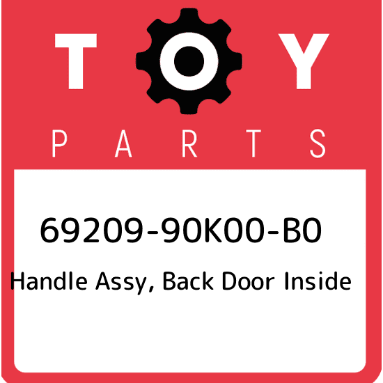 69209-90K00-B0 Toyota Handle assy, back door inside 6920990K00B0, New ...