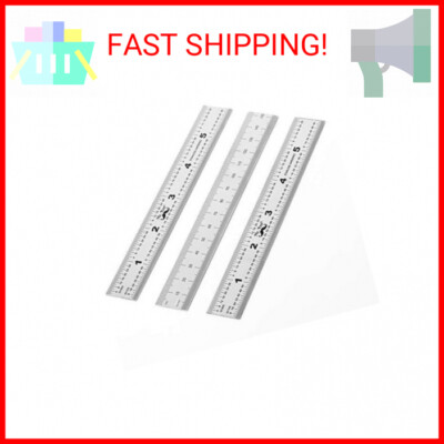 Mr. Pen- Machinist Ruler, Ruler 6 inch, 3 Pack, mm Ruler, Metric Ruler ...