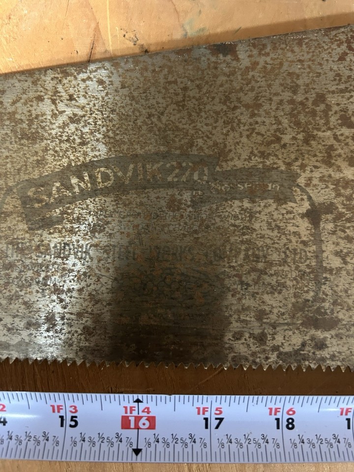 Sandvik 270 Norseman Swedish Steel Hand Saw 26” Blade | eBay