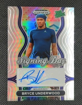 Bryce Underwood - 2025 Panini Prizm Draft Picks - Silver Signing Day RC ...