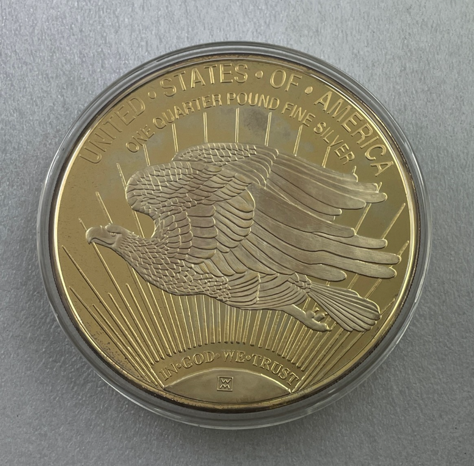 1997 Washington Mint Giant Quarter-Pound Golden Eagle Proof 4oz Fine ...