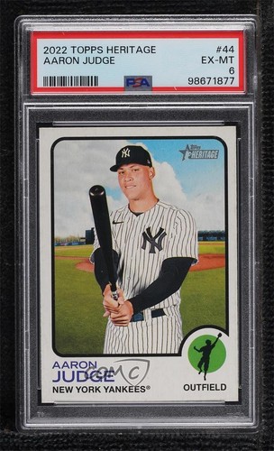 2022 Topps Heritage Aaron Judge #44 PSA 6 | eBay