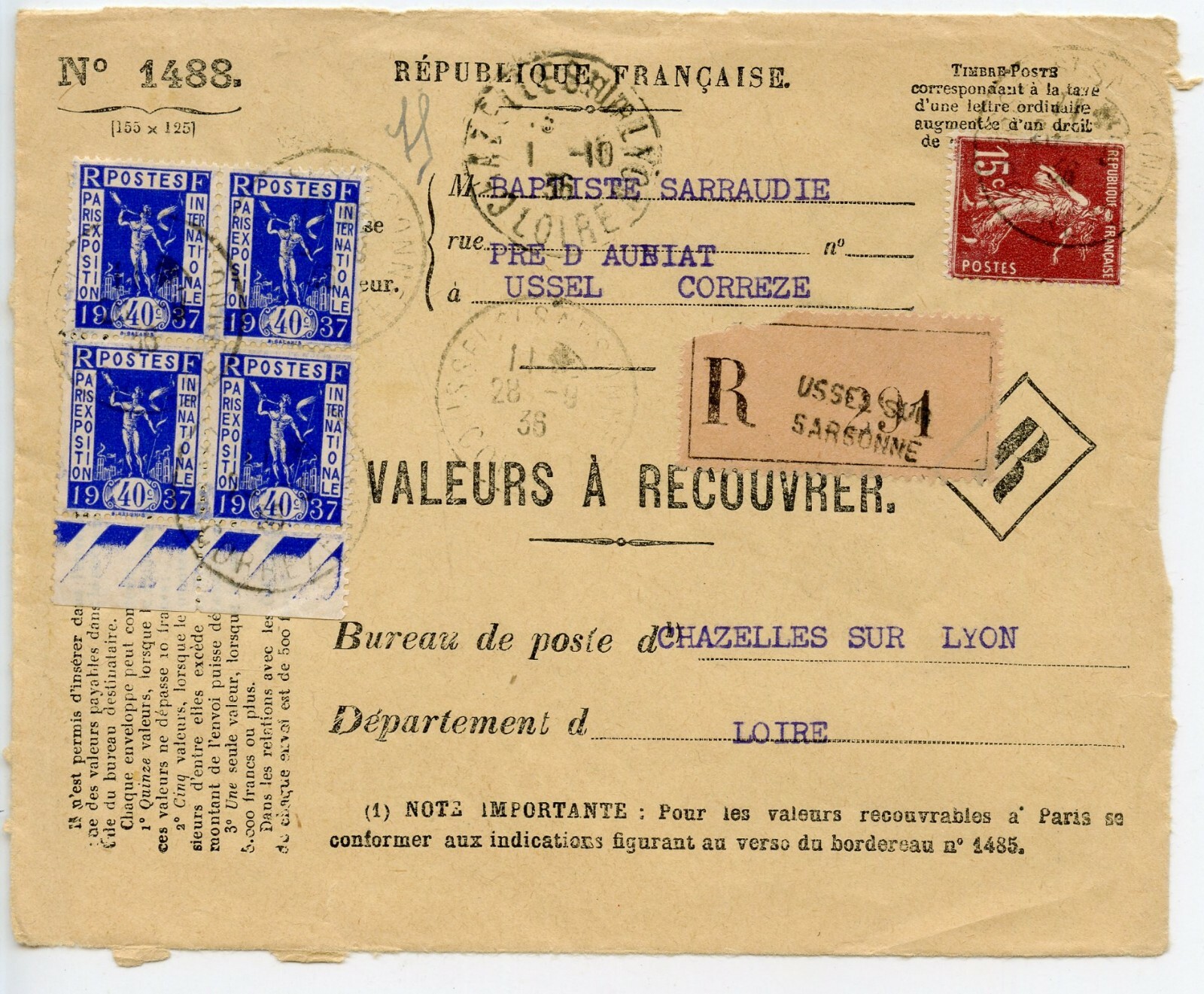 Valeur Timbre Collection d’occasion