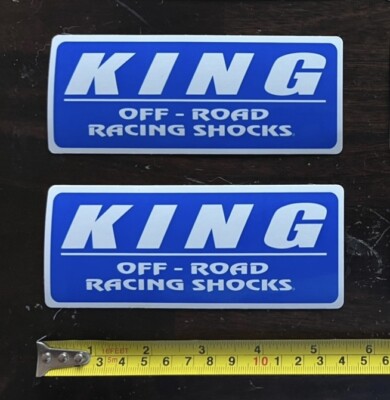 2 KING OFF ROAD RACING SHOCKS DECALS STICKERS overland trail adventure ...