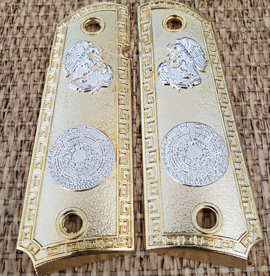 For 1911 Colt Combat Commander .45 Grips Aztec Eagle 1911 Full size ...