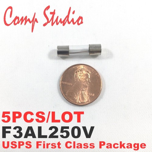 compstudio 5pcs/lot F3AL250V 3A 250V Fast Blow Fuse Glsss 5x20mm US | eBay