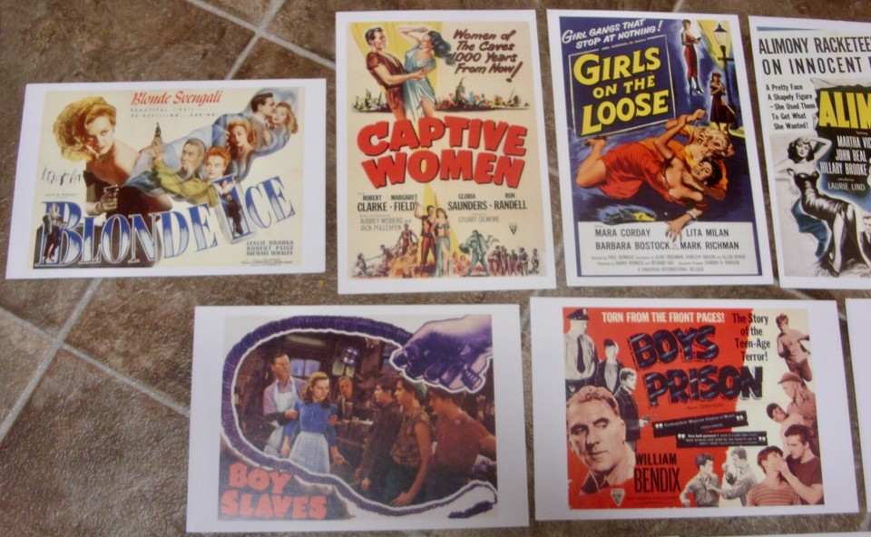 Lot of 12 different Movie Poster Postcards 8 inch - 1988 | eBay