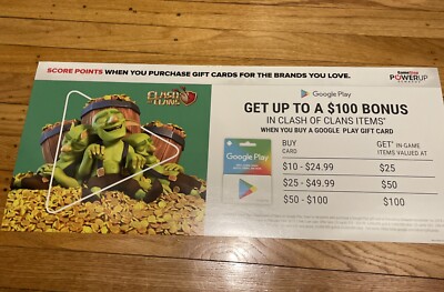 2018 New Clash Of Clans / Google Play Game Stop Promo Store Poster 26.5 ...