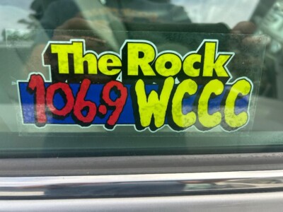 The Rock 106.9 WCCC Window Cling HARTFORD CT RADIO STATION | eBay