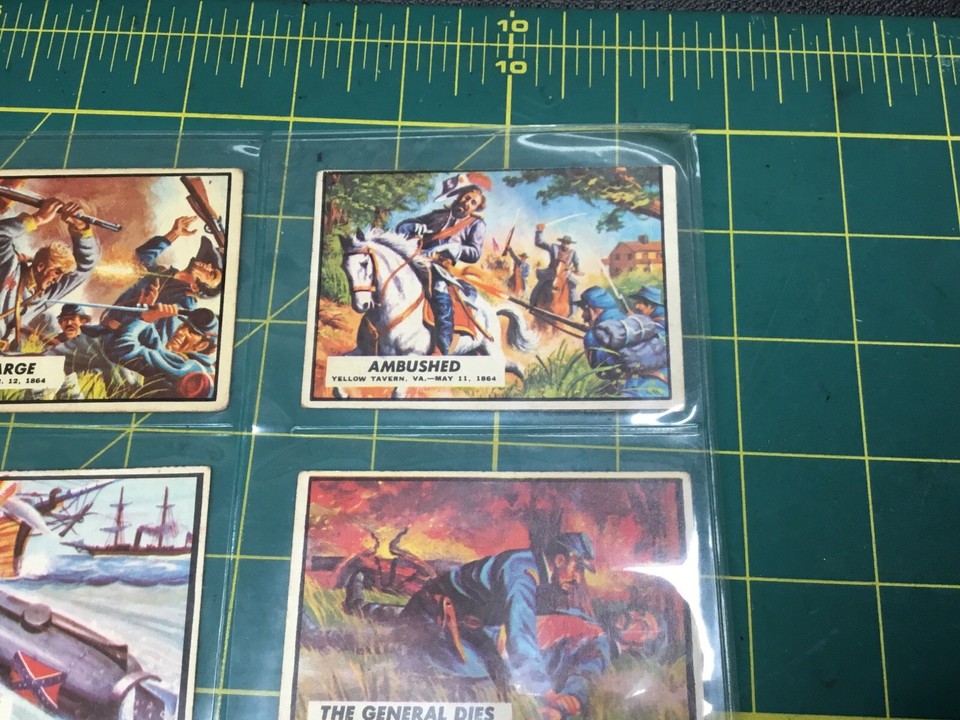 Original 1965 A&BC Civil War News Trading Cards Lot #55-63 See Pictures ...