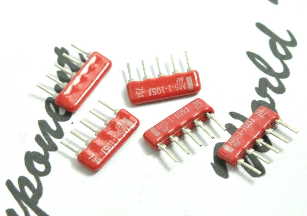 20pcs - BI techonlogies 1M 5P4R SIP-5 Network Resistor M5-1-105J | eBay