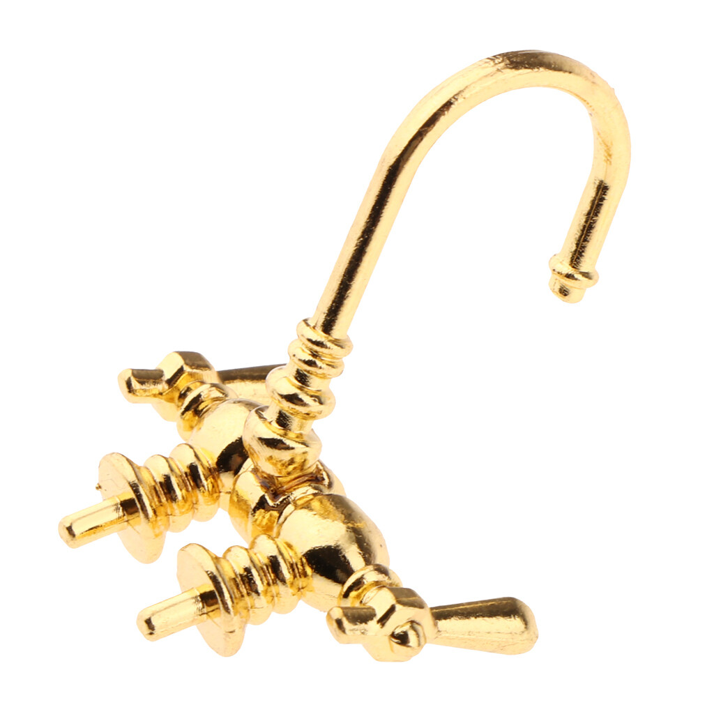 Dollhouse Miniature Faucet Mixer Tap for 1:12 Scale Kitchen Bathroom ...