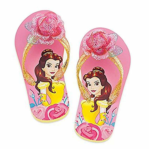 Disney Store Flip Flops Frozen Doc Belle Moana Elsa Minnie Mouse ...