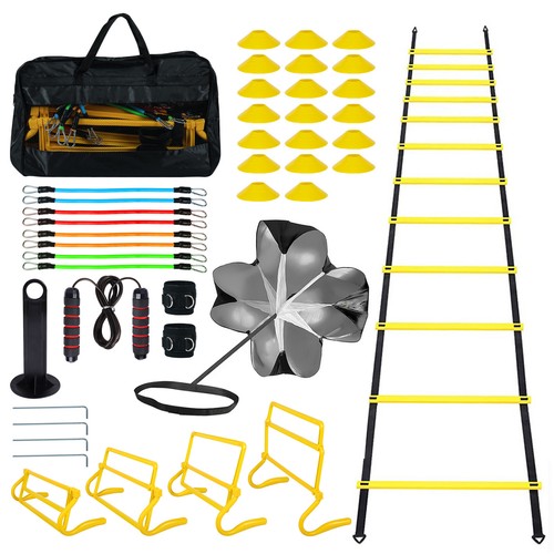 42pcs Speed Agility Training Set Soccer Agility Ladder Cones Training ...