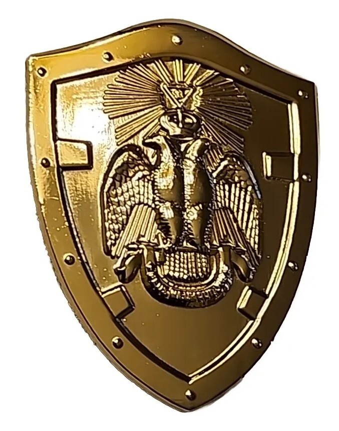 Masonic Scottish Rite 33rd Degree Eagle and Shield Lapel Pin | eBay