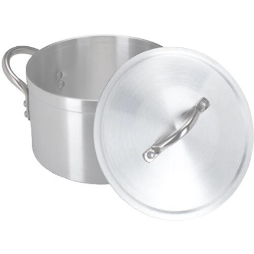 Professional Catering Heavy Duty Aluminium Cooking Pot w/Lid -45cm/18 ...