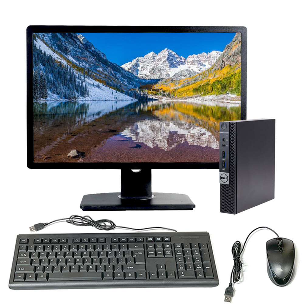 Dell Desktop Computer Mini PC Up To 16GB RAM 1TB HD/SSD 24in LCD ...