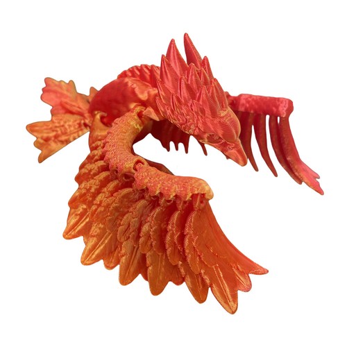 3D Printed Flexible Phoenix Model Toy with Wings for Autism/ADHD ...