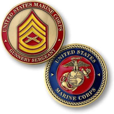 NEW USMC Marine Corps Gunnery Sergeant Challenge Coin. | eBay