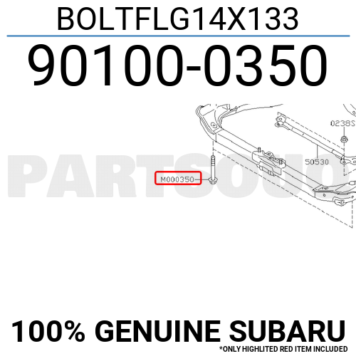 901000350 Genuine Subaru BOLTFLG14X133 90100-0350 | eBay