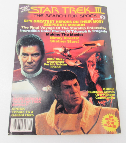 Star Trek III The Search for Spock Official Movie Magazine 1984 | eBay