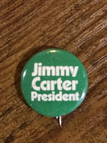 Vintage Mini 1976 Jimmy Carter President Green Campaign Pin Button ...