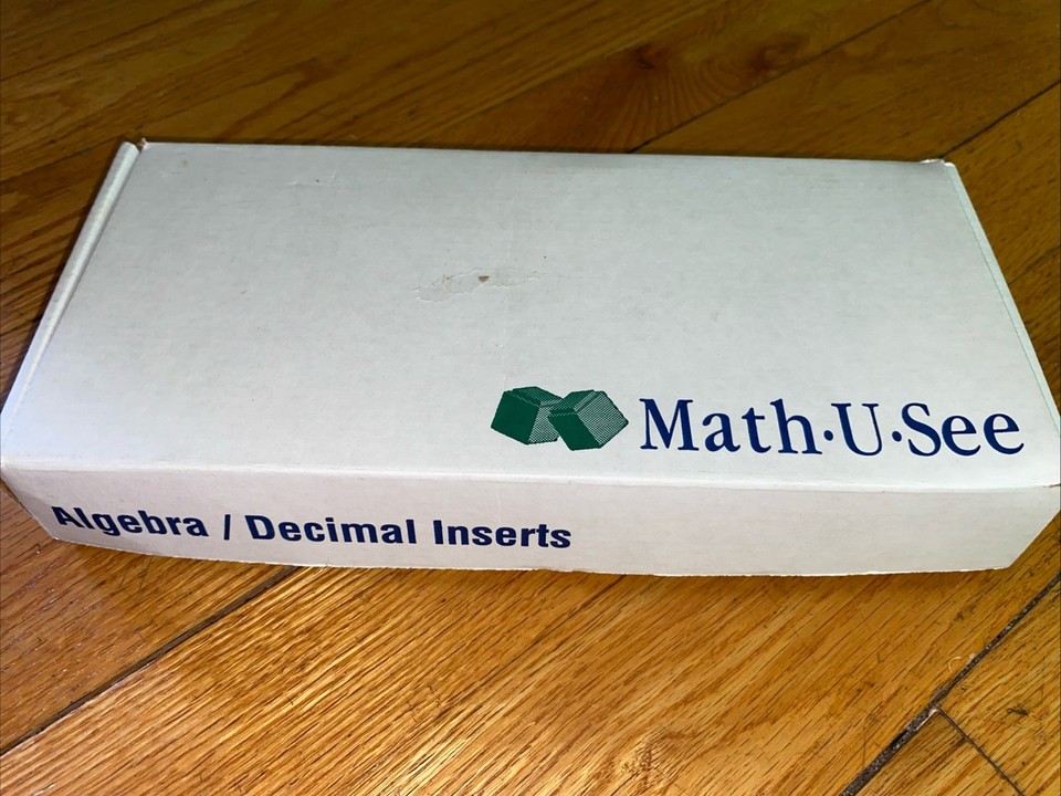 Math U See Algebra / Decimal Insert Kit Manipulatives Complete Set ...