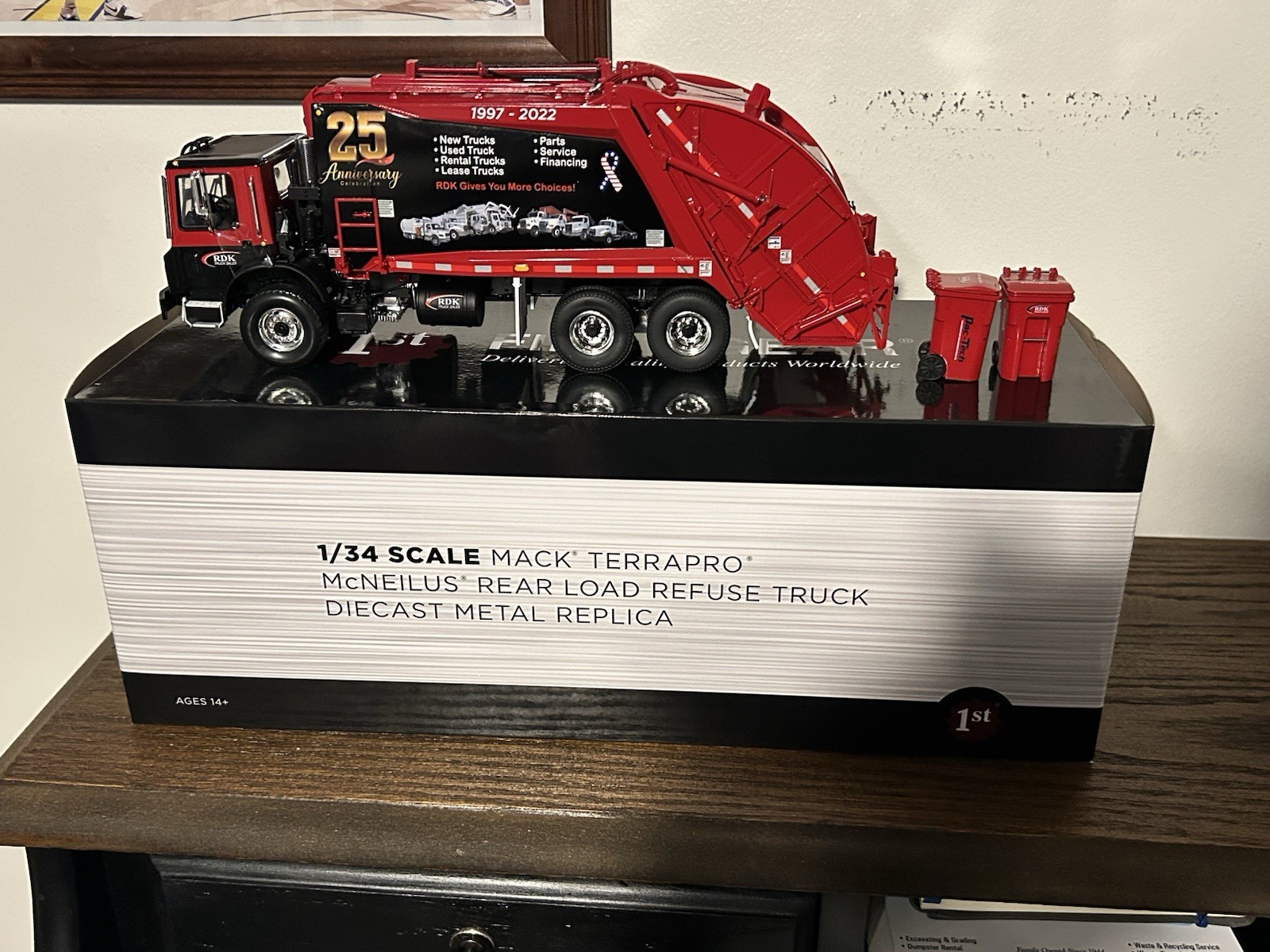 Ultra Rare RDK Trucks First Gear 1/34 Garbage Truck Mack TerraPro Rear ...