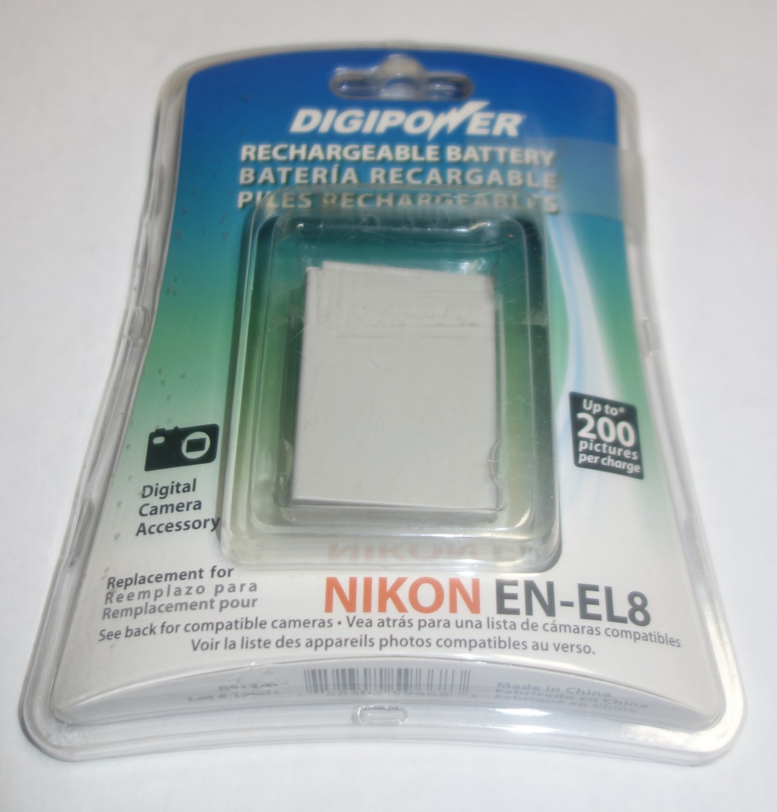 DIGIPOWER Replacement Rechargeable Battery for Nikon En-el8 Digital ...