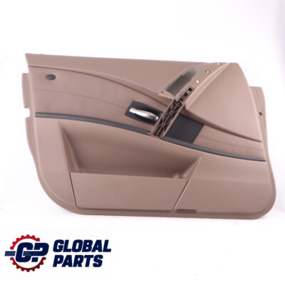 BMW E60 Door Card Front Left N/S Door Interior Panel Leather Truffle ...